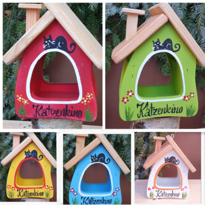 Futterhaus Die Futterstube - "Katzenkino" | Die Vogelvilla